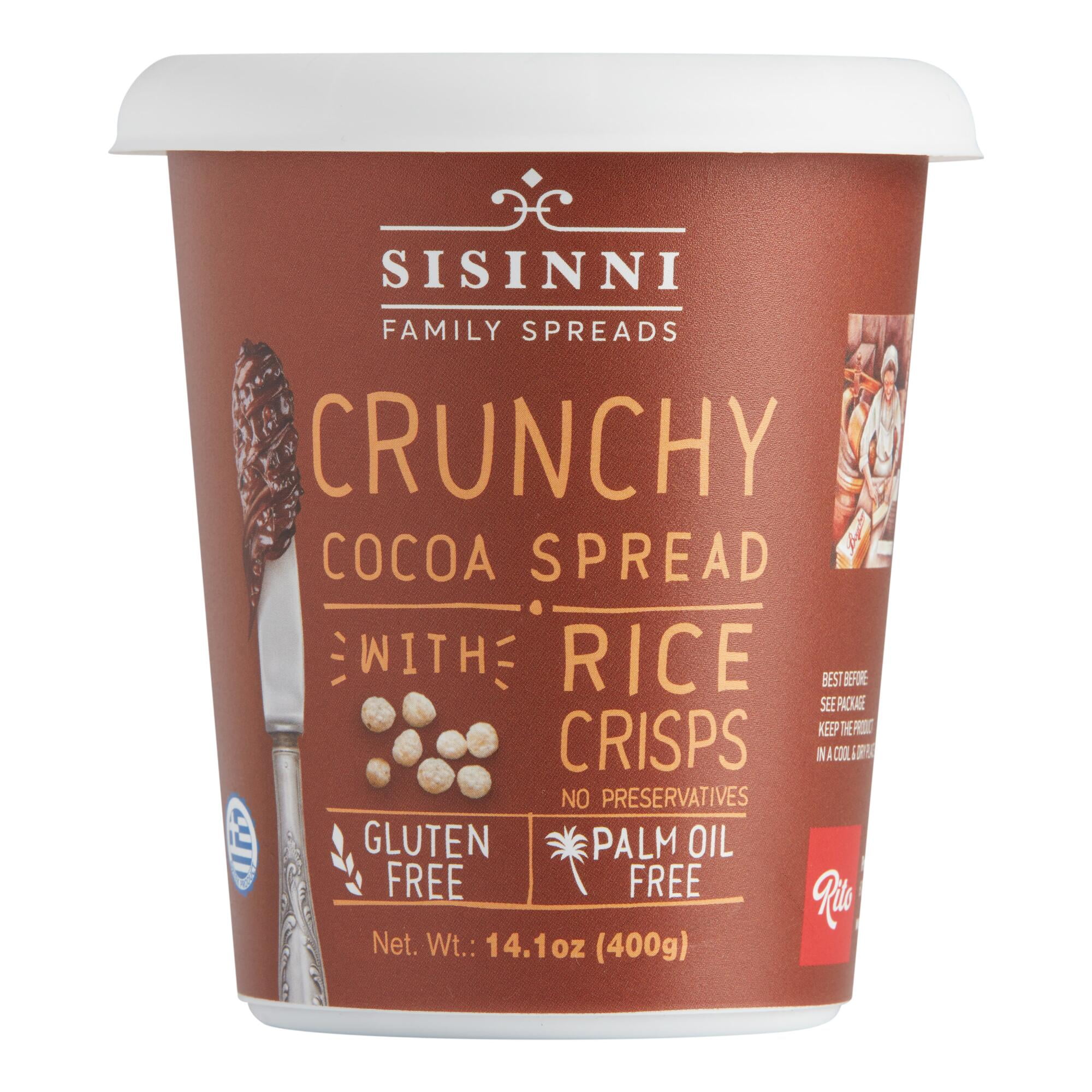 SISINNI Crunchy Vegan Cocoa Spread With Rice Crisps - 400g (14.1oz ...