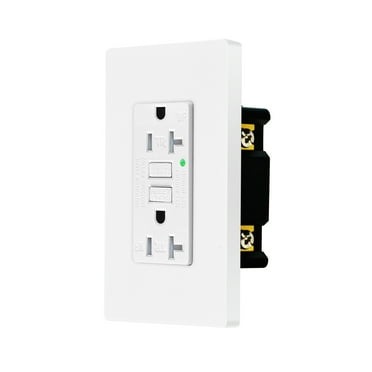 15AMP GFCI Outlet Receptacle Tamper Resistant - ETL Listed, White GFI ...