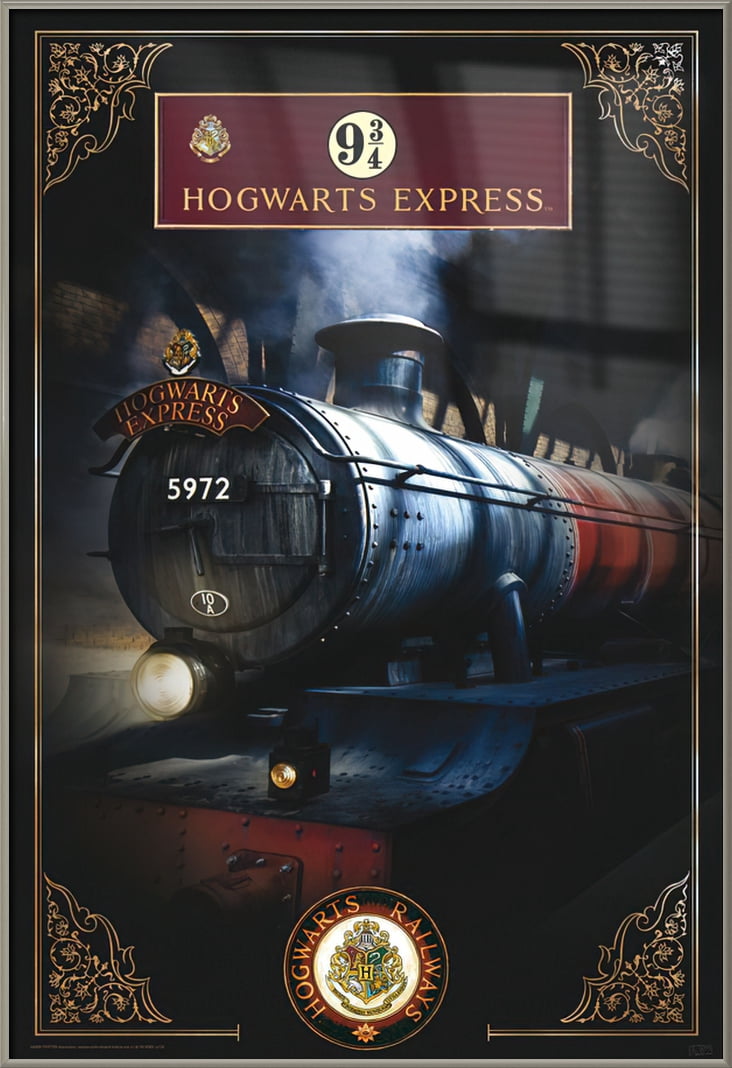 Harry Potter - Framed Poster (Hogwarts Express - Platform 9 3/4) (Size ...