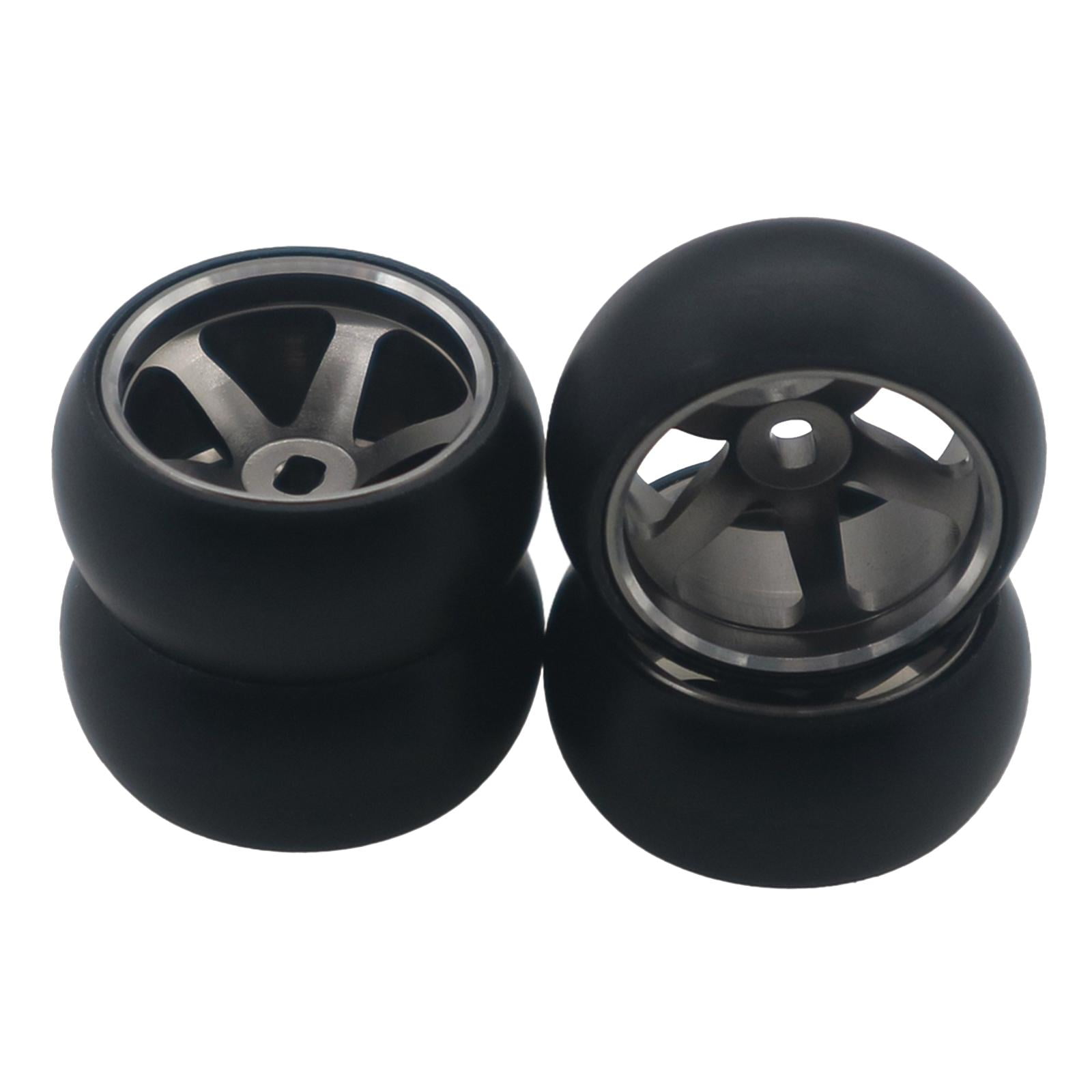 4pcs Rc Car Rubber Alloy Rim Tire Set for K969 K989 :28 Remote Control ...