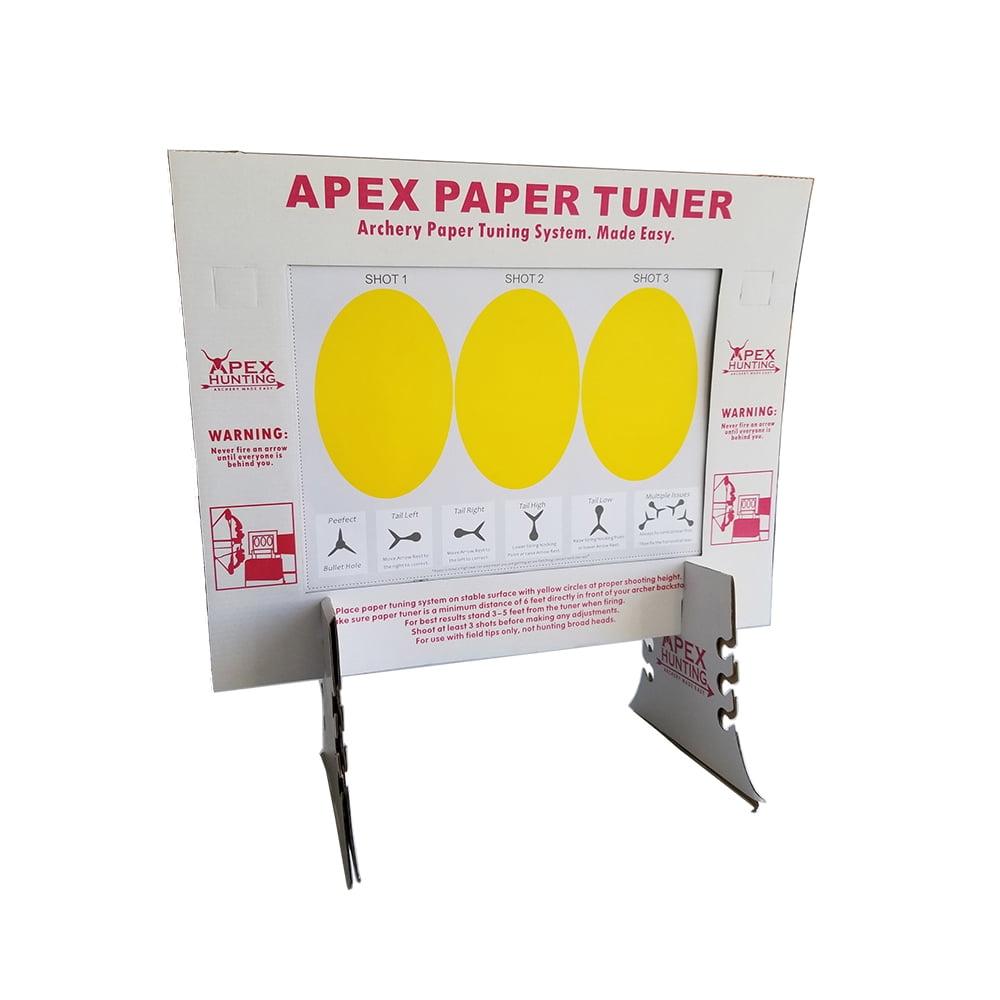 KHAMPA Apex DIY Paper Tuning System - Archery Practice- Includes 10 ...
