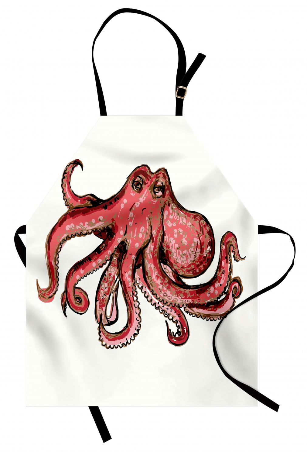 Octopus Apron Artistic Stylized Image of Octopus Underwater Wildlife ...