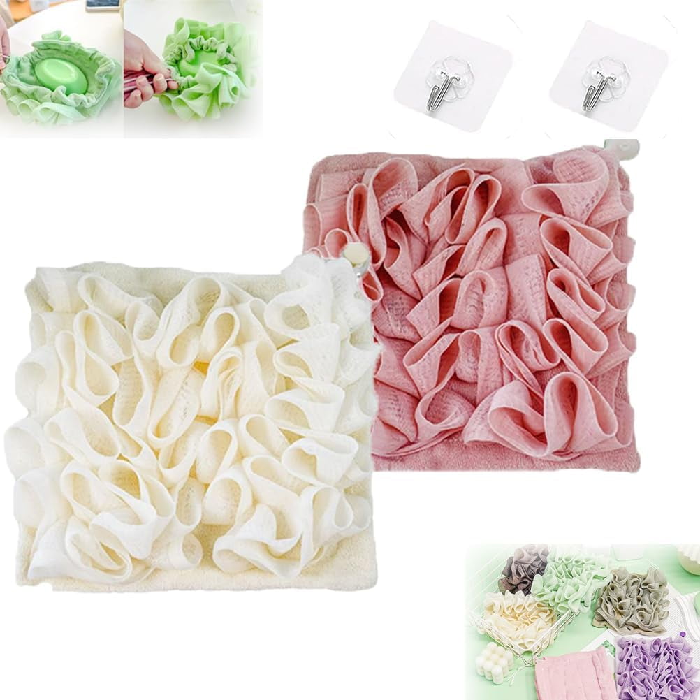 Loufee, The Leeffa Soft Loofah and Washcloth, Leefa Loofah, Shower ...
