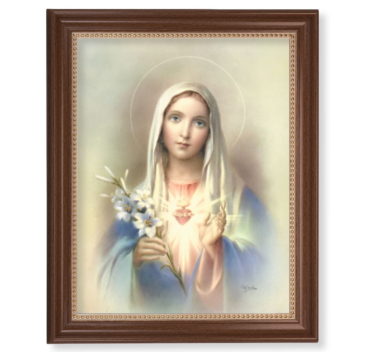 Immaculate Heart of Mary Picture Framed Wall Art Decor Extra Large ...