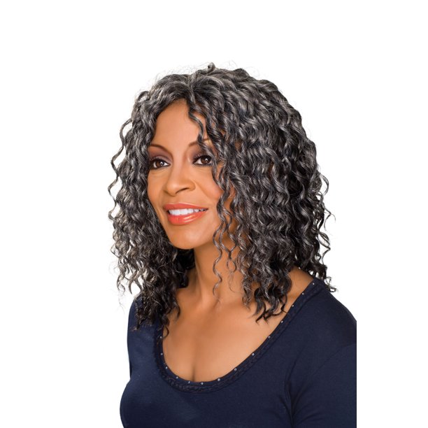 GLENDA (Foxy Silver) - Synthetic Mono Front Half Wig in 3T44 - Walmart.com