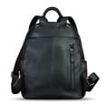Genuine Leather Backpack for Women Hand Painted Knapsack Purses Casual ...
