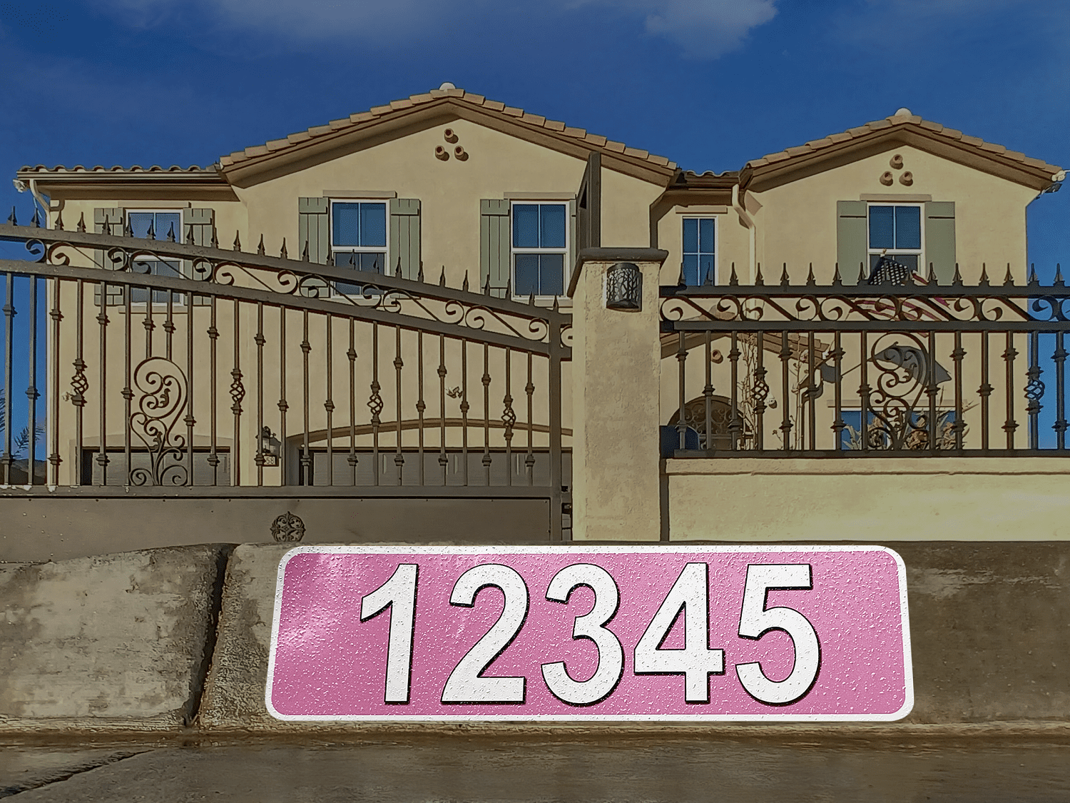 Curb-N-Sign Customized Assorted Colors Curb Sticker, 12 Month Warranty ...