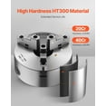 3-Jaw Self-Centering Lathe Chuck, 8 Inch (200 mm) with Threaded Back ...