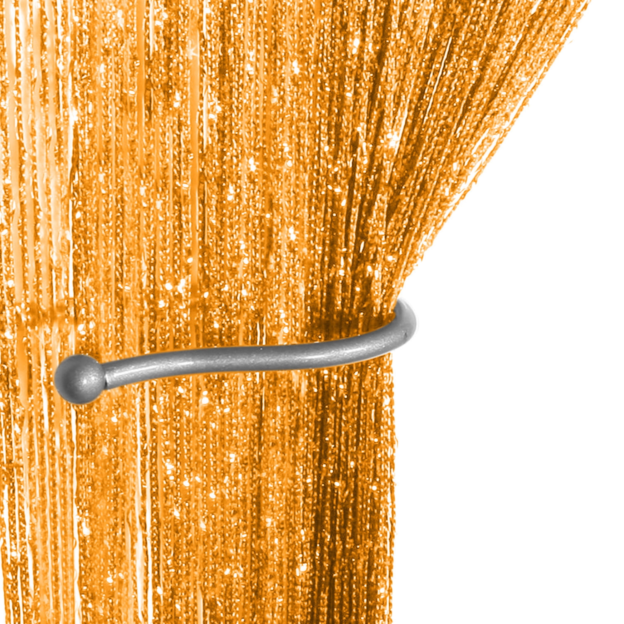 Sparkling String Curtains, Glitter Silver Ribbon Thread Door Window ...