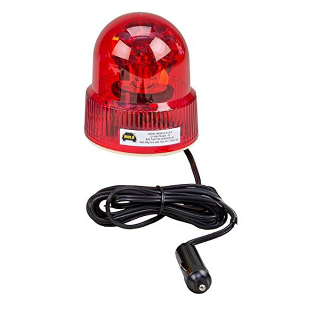 Wolo (3110-R) Beacon Light Rotating Emergency Warning Light - 12 Volt ... Wolo (3110-R) Beacon Light Rotating Emergency Warning Light - 12 Volt ...