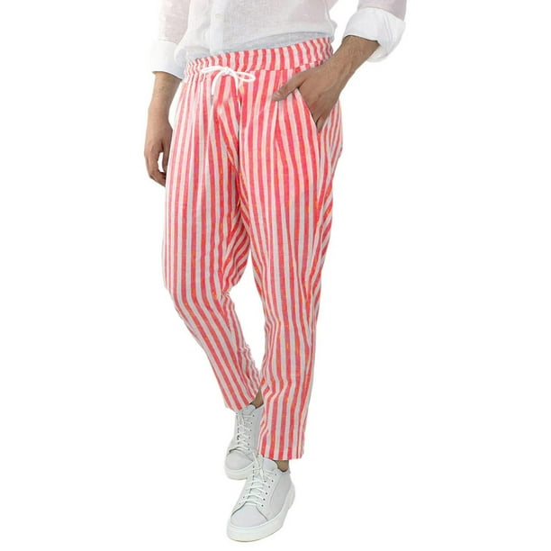 Red Striped Pants Men