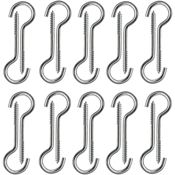 Ceiling Hooks Cup Hook Fine Metal Screw in Hanger for Indoor and ...