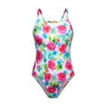 CUZIBR Kids Girls Youth One Piece Swimsuit Adjustable Spaghetti Strap ...