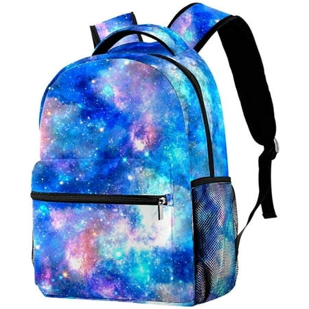 Blue Glowing Horse Unicorn Backpacks Boys Girls School Book Bag Travel ...
