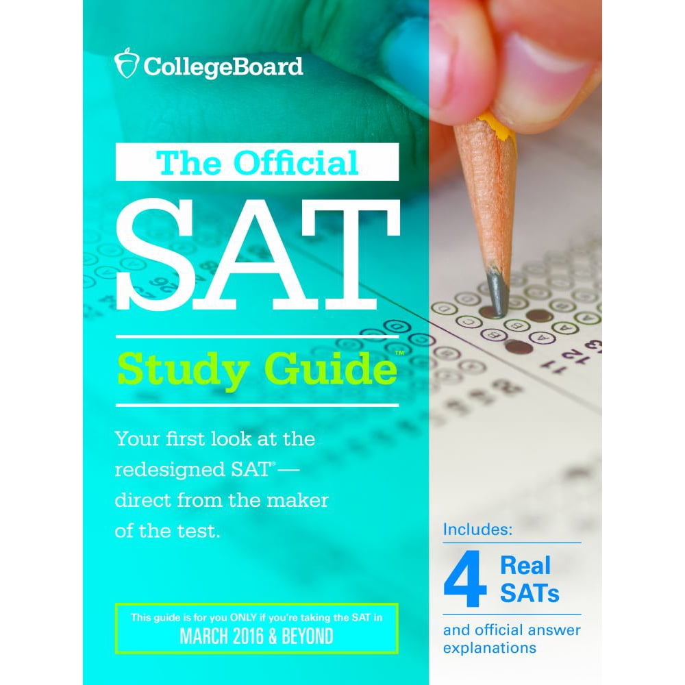 Official SAT Study Guide (2016 Edition) (Paperback) - Walmart.com ...