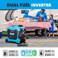 Pulsar 4000 Watt Dual Fuel RV Ready Inverter Generator with Remote ...