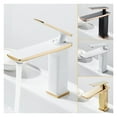 Black Golden Bathroom Brass Basin Faucet Hot Cold Water Sink Mixer Tap