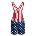 4th of July Bib Overalls for Men Patriotic Usa Star Striped Graphic ...