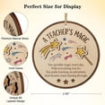 End of Year Gifts for Teachers Ornament - A Teacher's Magic Wooden ...