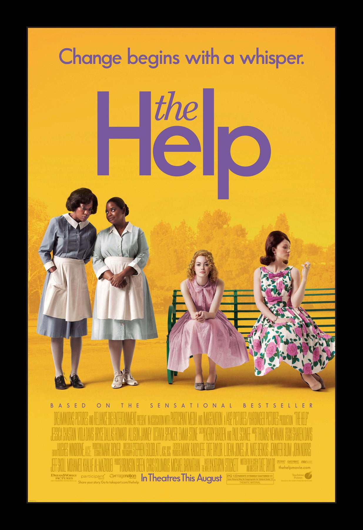 THE HELP - 11x17 Framed Movie Poster - Walmart.com
