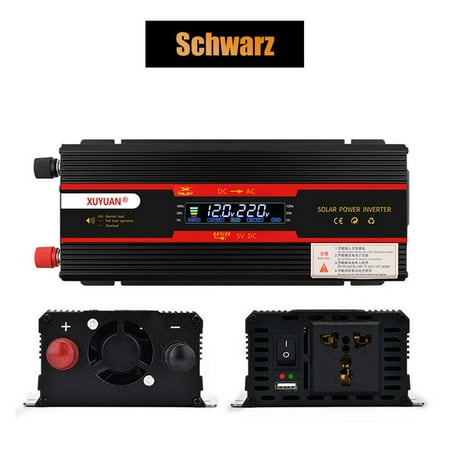 6000W Voltage Converter 12/24V To 230V Lcd Inverter Dual Usb Power ...