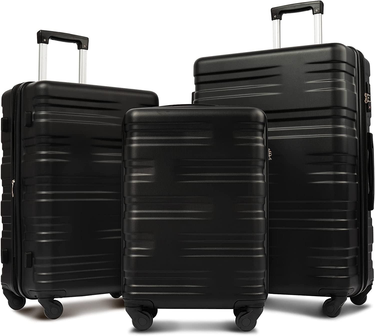 3 Pcs Luggage Set with TSA Lock, Lightweight Expandable Luggage Spinner ...