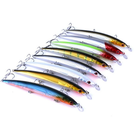 braveheart Lifelike Hard Fish Lure Fishing 9 Hooks Bait Fake fake ...
