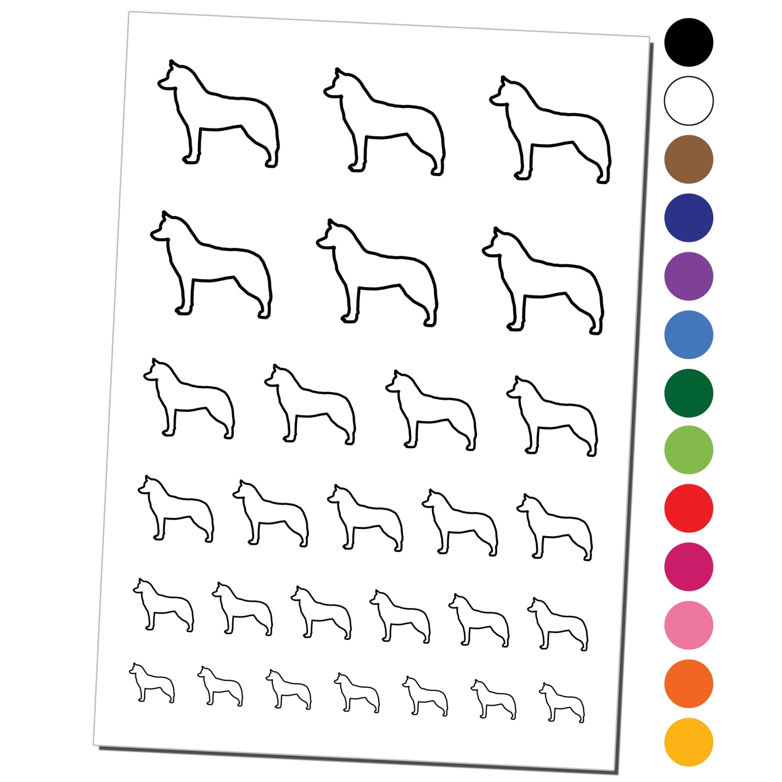 Husky Body Outline