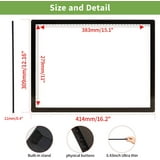 Light Box A3 with Clips,Rechargeable Led Light Pad,3 Colors Dimmable ...