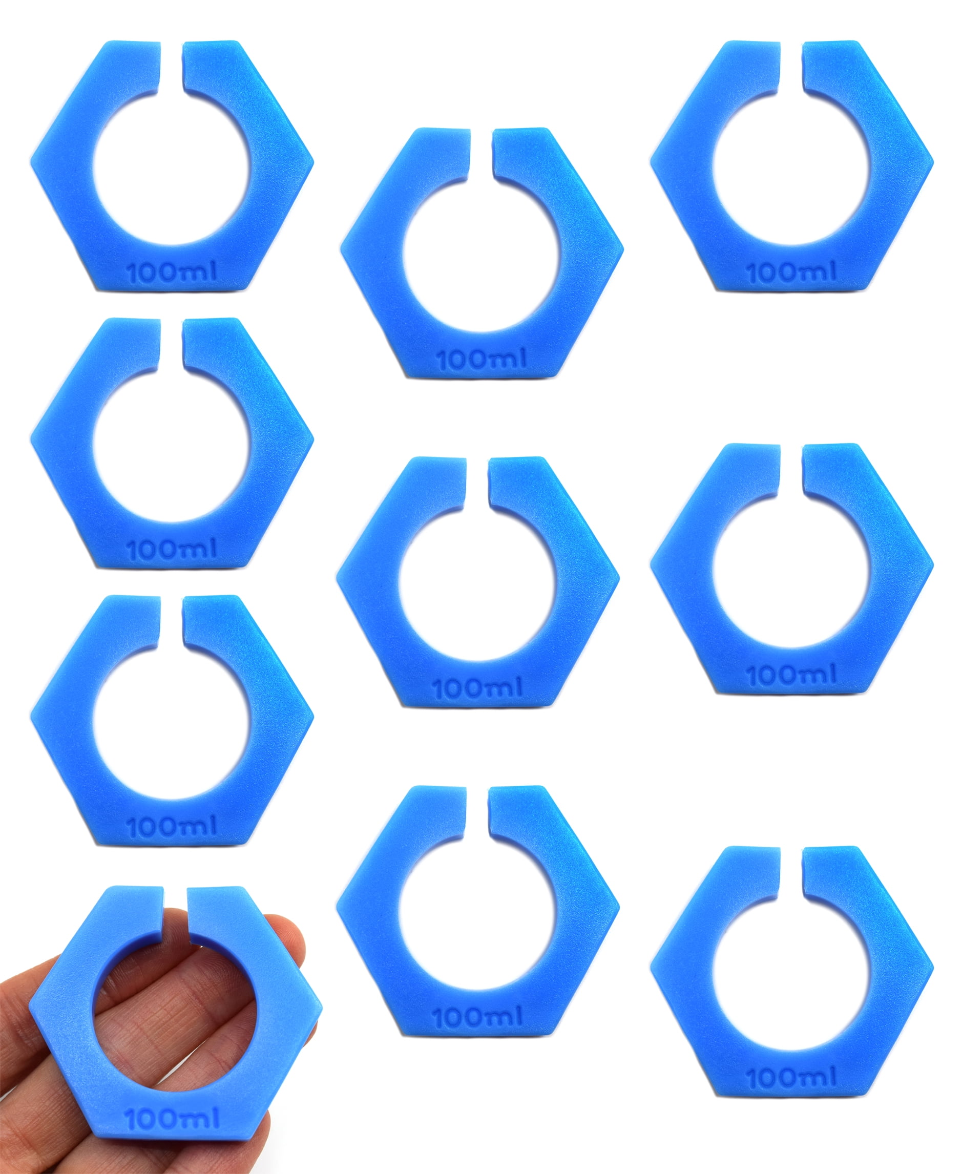 Measuring Cylinder Protective Collars, 100ml, Pack of 10 - Hexagonal ...