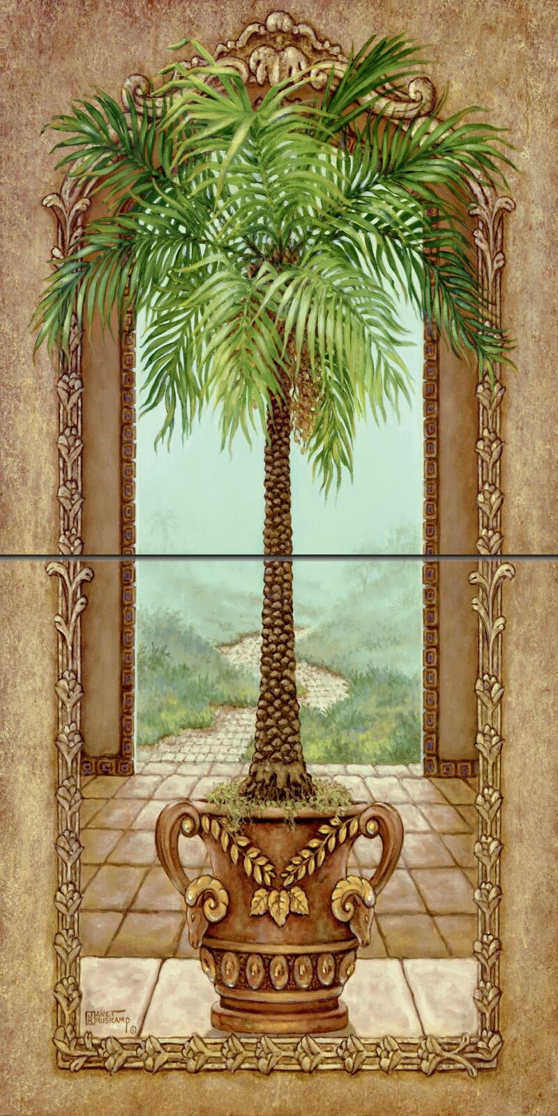 Tile Mural Kitchen Backsplash - Classical Palm Tree-JK - by Janet ...