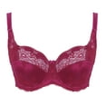 Panache Clara Full Cup Underwire Bra (7255),32H,Orchid/Red - Walmart.com