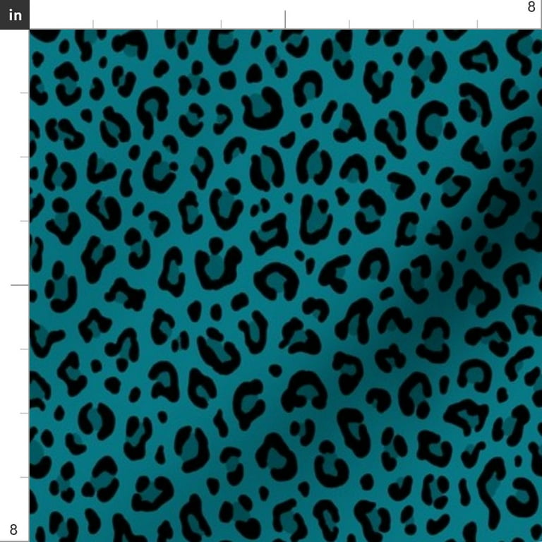 Blue Leopard Print Background