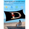 Black Letter D Flower Sun Shade Sail 12'X16' Watercolor Alphabet D Pink ...