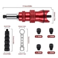 Bisitoy Pop Rivet Gun Adapter Kit, Rivet Drill Attachment with 4 Rivets ...