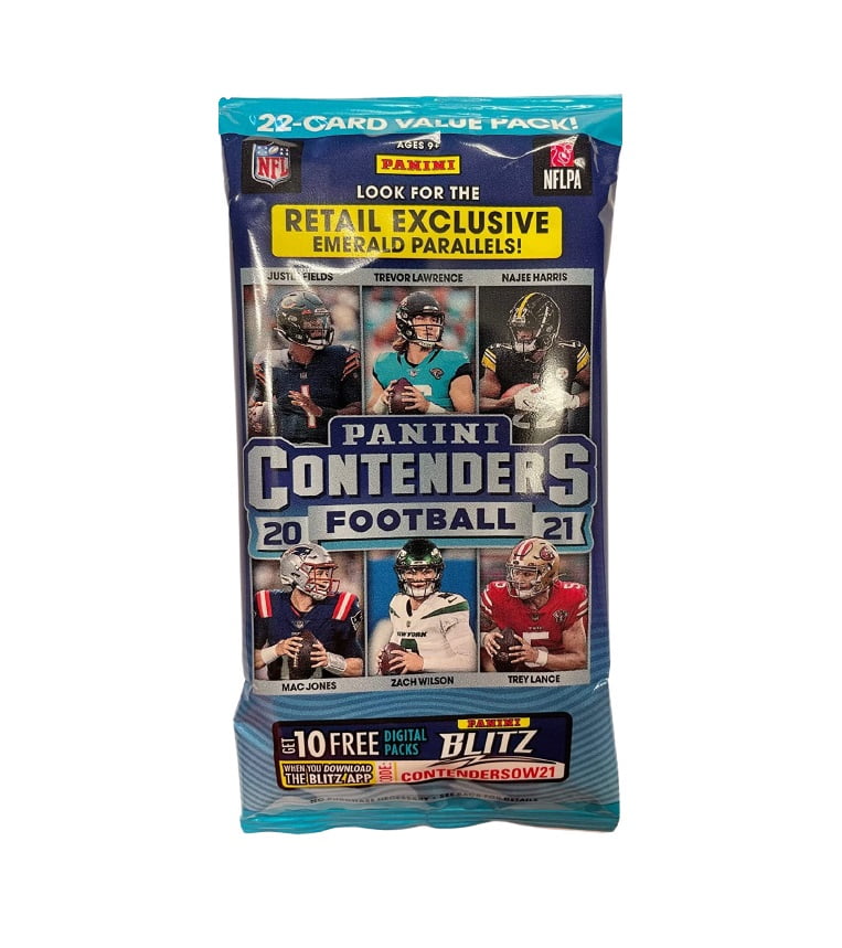 Panini 2021 Contenders NFL Football Fat Packs (22 Cards Total ...