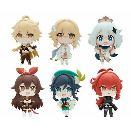 6pcs Yuanshen Project Adventure Games, Role-playing Blind Box Figure ...