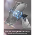 360° Rotatable Cover, Clear Back & Pencil Slot for 10.2" iPad 7th/8th ...
