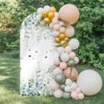 Eucalyptus Leaves Arch Backdrop Cover, 6.6FT, Green Leaf Butterfly ...