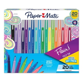 Paper Mate Flair Felt Tip Pens, Medium Point (0.7mm), Assorted Colors ...