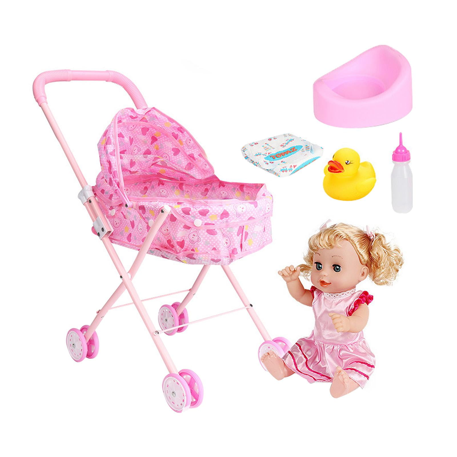 Foldable Doll Carrier Accessories Role Play Toy Dollhouse Play House ...