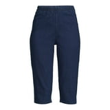 RealSize Stretch Pull On Capri - 17 Inseam - Walmart.com