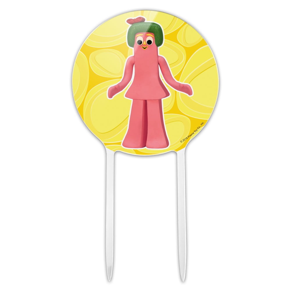 Acrylic Minga Gumby's Little Sister Clay Art Cake Topper Party ...