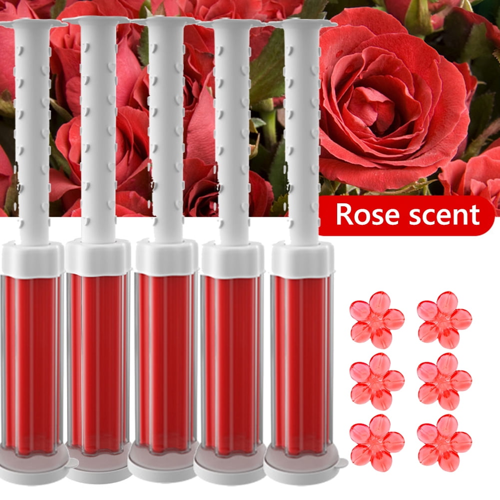 Smrinog 5Pcs Toilet Cleaner Gel, Flower Fragrant Toilet Cleaning ...