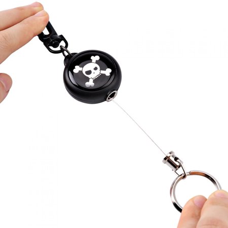 Haofy Retractable Key Fob EDC Retractable Key Fob With 60cm Steel Wire ...