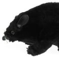 Skeleteen Realistic Black Prank Rat - Real Looking Scary Plush Fake ...