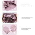 4 count Hats Beanie Bow Caps Preemie Hats No Scratch Mittens Set for 0 ...