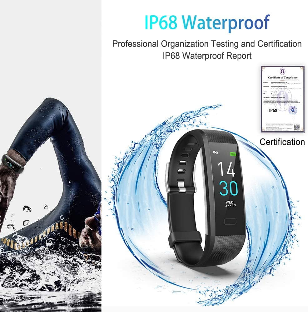 TWS Fitness Tracker HR, Pedometer, Sleep Monitor, Vibrating Alarm ...