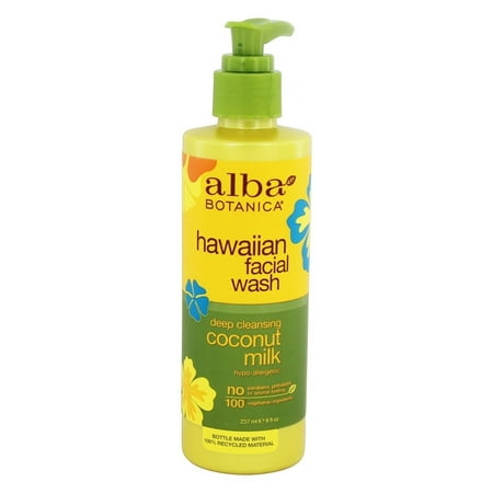 Alba Botanica - Hawaiian Facial Wash Coconut Milk - 8 fl. oz. | Walmart ...