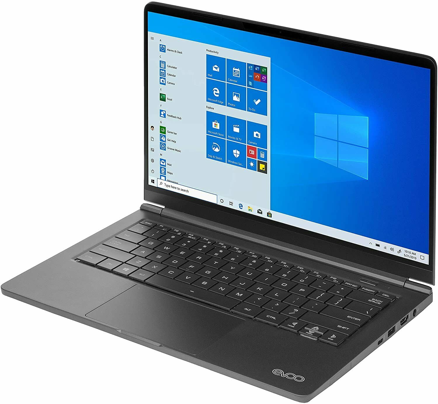 EVOO 14.1” Ultra Slim Notebook - Elite Series, FHD Display, AMD Ryzen 5 ...